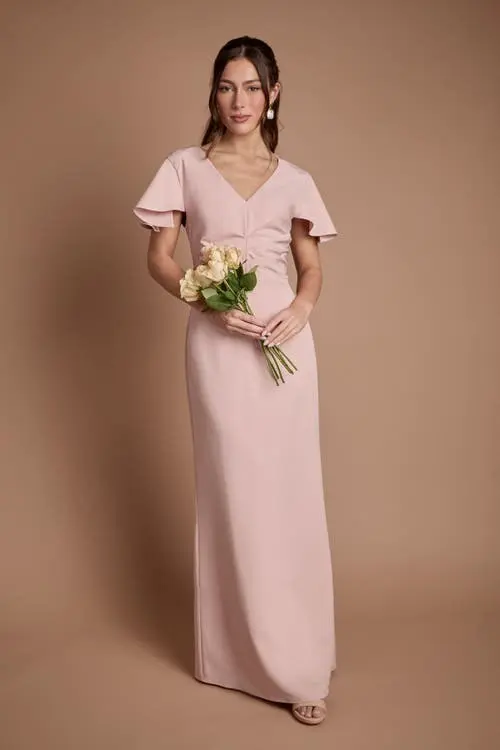 Coast Crepe Fold Bridesmaid Maxi Dress