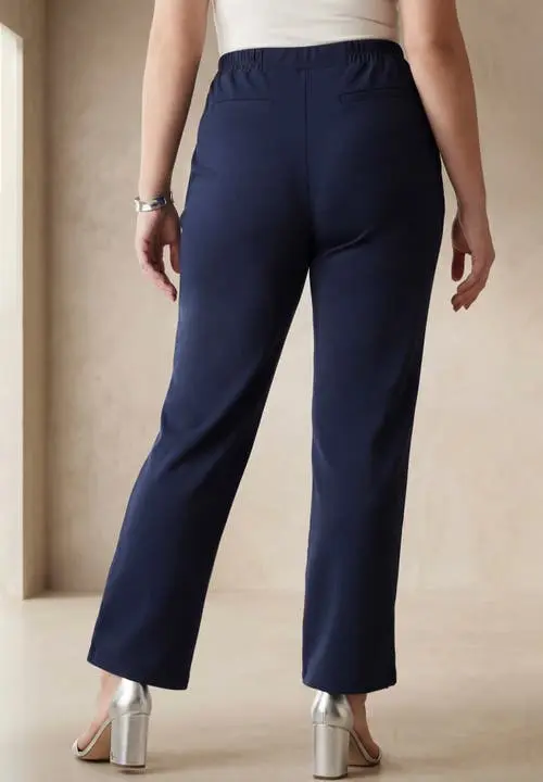 JESSICA LONDON Stretch Knit Sailor Trousers