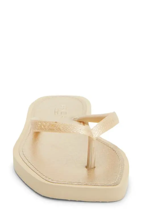 BRIZZA Metallic Flip Flop - Platino