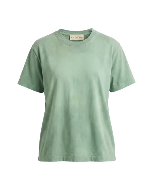 ALYSON EASTMAN Hand-dyed Vintage-inspired Tee - Green