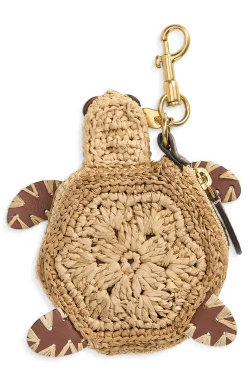 ANYA HINDMARCH Raffia Turtle Earbud Pouch