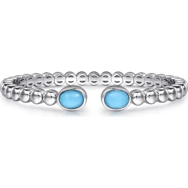 GABRIEL & CO. Turquoise Doublet Cuff Bracelet