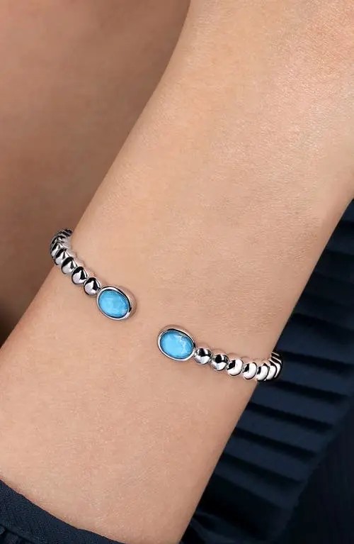 GABRIEL & CO. Turquoise Doublet Cuff Bracelet