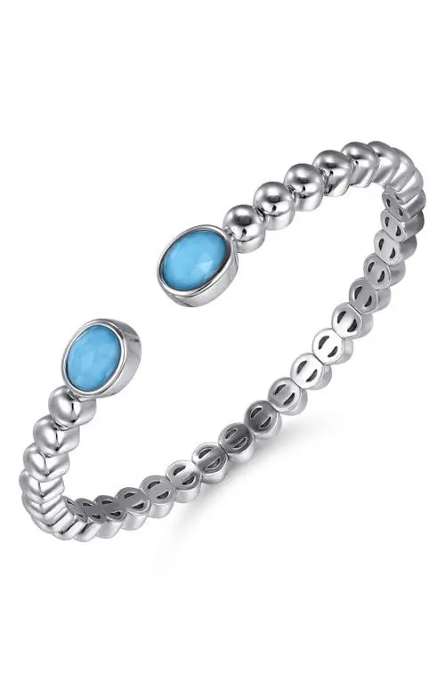 GABRIEL & CO. Turquoise Doublet Cuff Bracelet