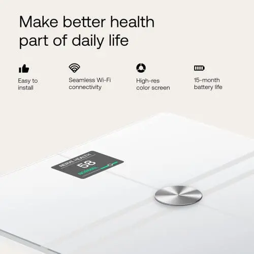 WITHINGS Body Comp Smart Scale: Complete Body Analysis With Wi-fi And Bluetooth Connectivity