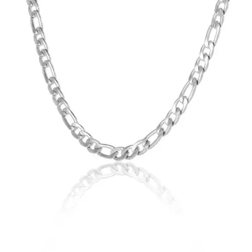Lucky Brand Sterling Silver Figaro Chain Necklace