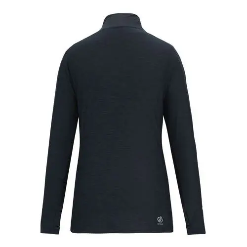DARE 2B Gravitate Marl Jersey With Quarter Zip And Reflective Accents