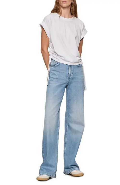 Sanctuary Organic Cotton Blend T-shirt With Side Ties