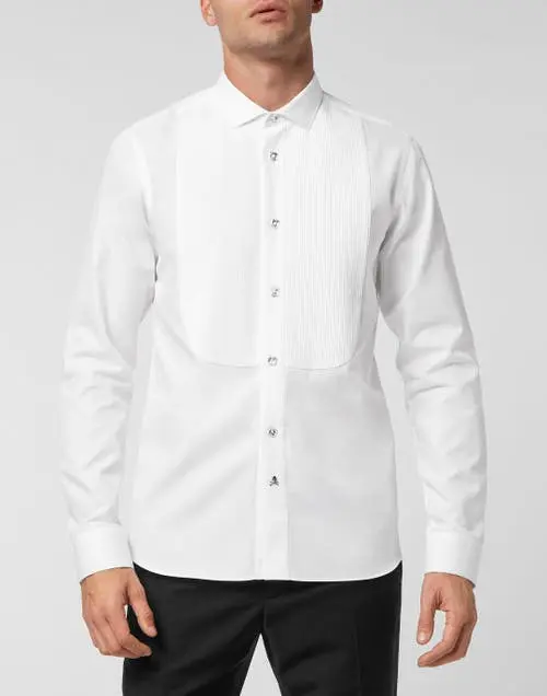 Philipp Plein Shirt Tie - White
