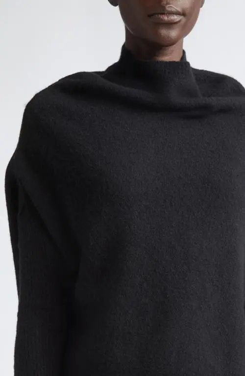 Rick Owens Crater Cashmere Blend Sweater - Black