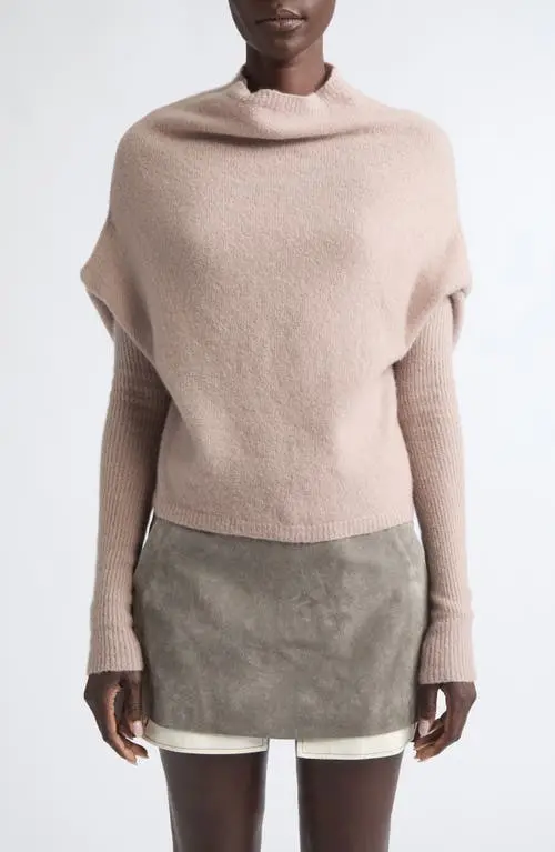 Rick Owens Crater Cashmere Blend Sweater - Rose