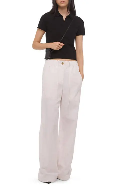 Helmut Lang Shrunken Knit Polo