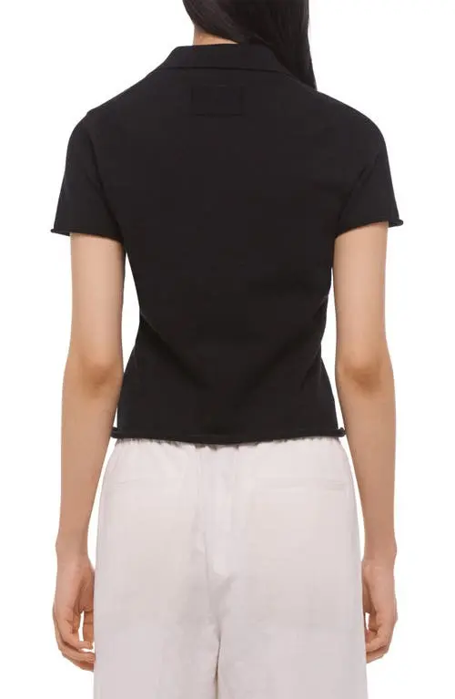 Helmut Lang Shrunken Knit Polo