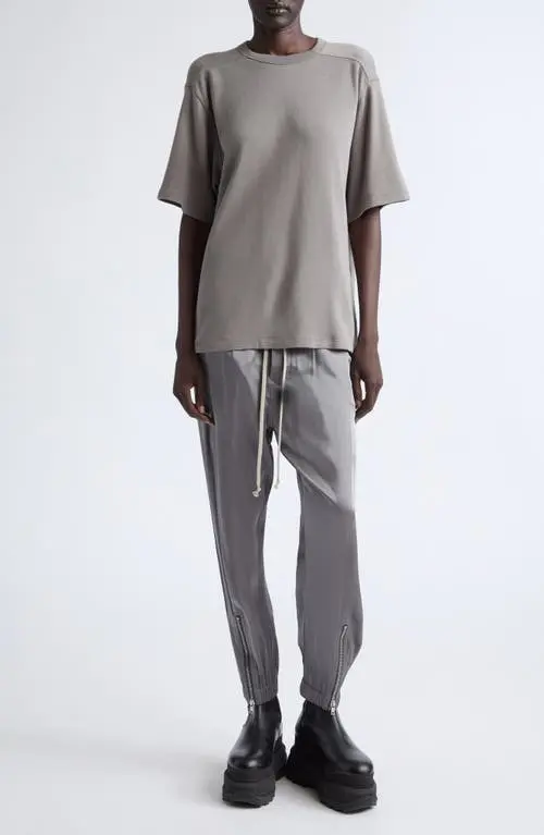 Rick Owens Tecuatl Satin Track Pants - Steel