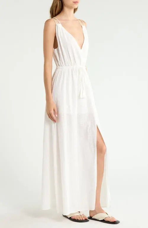 Elan Sleeveless V-neck Maxi Dress