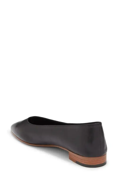 Jeffrey Campbell Vespa Pointed Toe Flat - Black Tan Stack