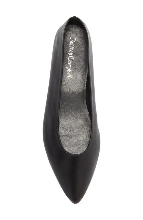 Jeffrey Campbell Vespa Pointed Toe Flat - Black Tan Stack