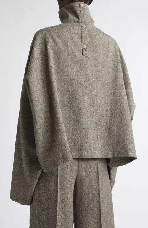 Rick Owens Jumbo Tabard Crop Wool Top