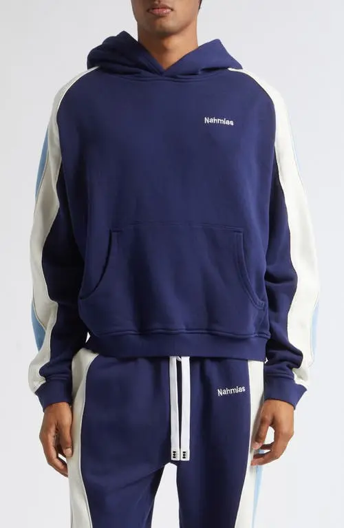 NAHMIAS Paneled Cotton Hoodie
