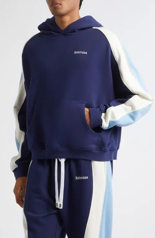 NAHMIAS Paneled Cotton Hoodie