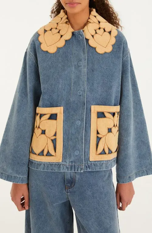 Farm Rio Richelieu Barn Jacket - Denim