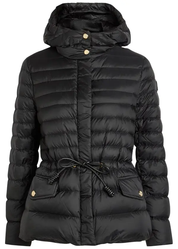 Moncler Raies Hooded Padded Nylon Jacket - Black