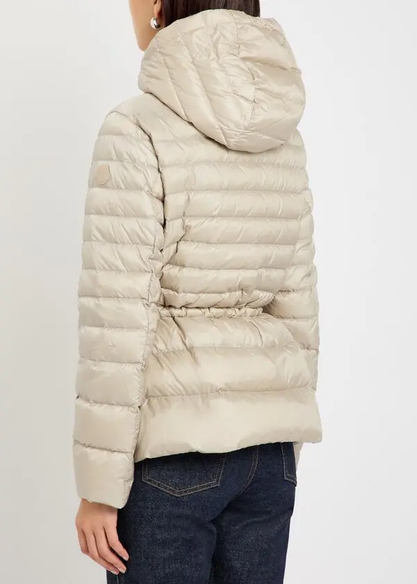 Moncler Padded Hooded Nylon Jacket - Ivory