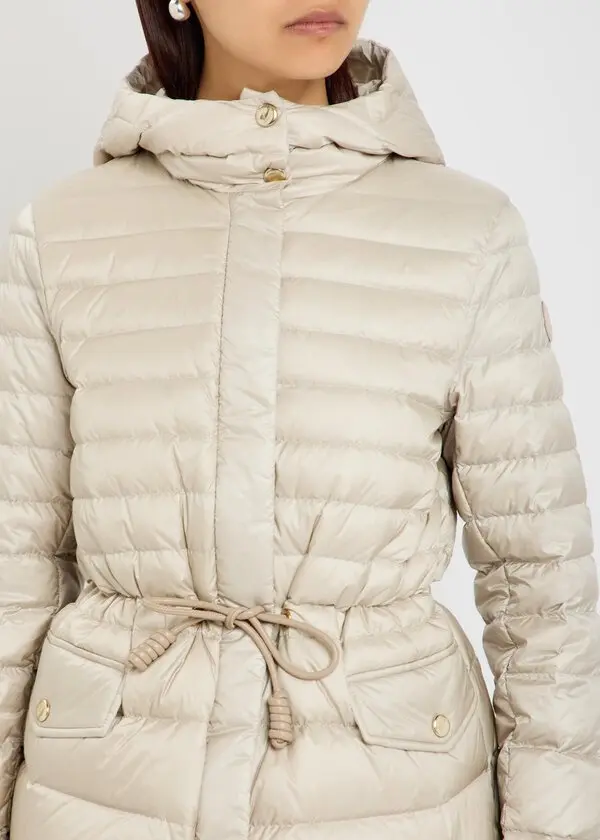 Moncler Padded Hooded Nylon Jacket - Ivory