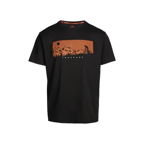TRESPASS Nellow Biker T-shirt - Black