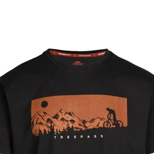 TRESPASS Nellow Biker T-shirt - Black