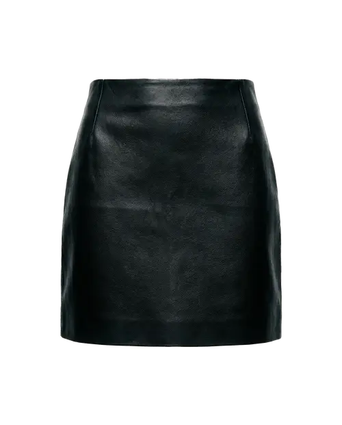 ALYSON EASTMAN Minnie Stretch Leather Mini Skirt