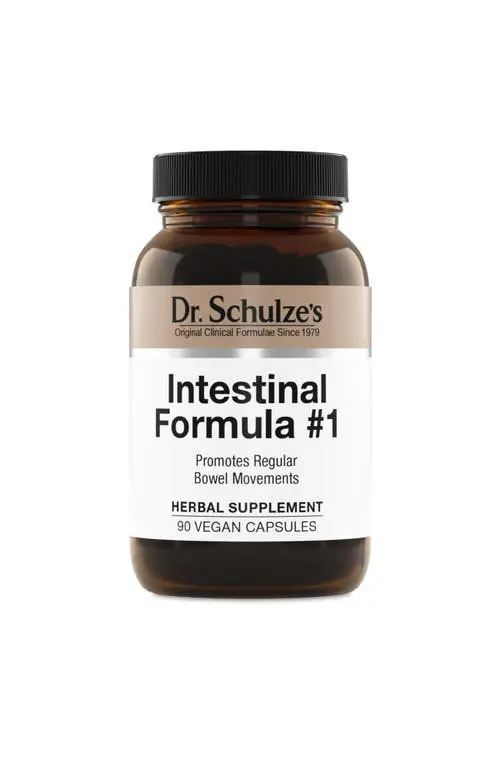 DR. SCHULZE'S Intestinal Formula #1 Supplement For Colon Health Support And Regular Bowel Movements - Brown