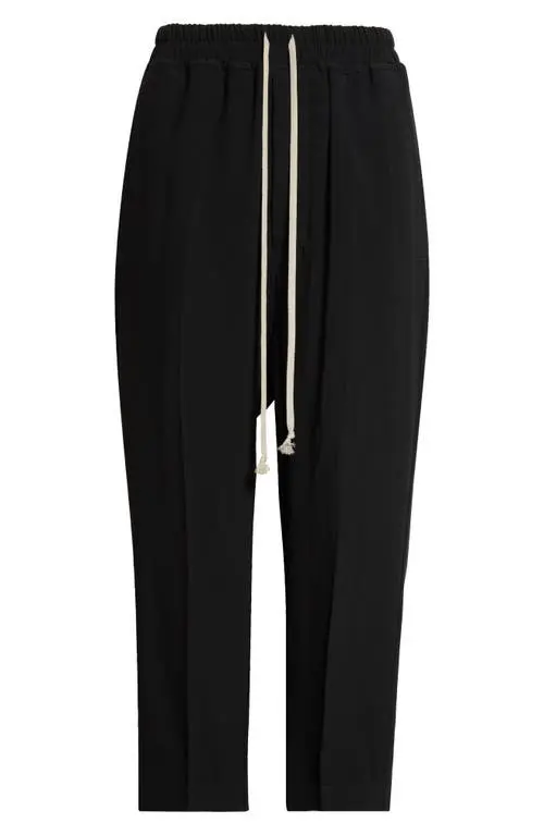 Rick Owens Astaire Crepe Crop Pants - Black