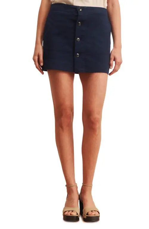 Sanctuary Mila Button Front Cotton Miniskirt
