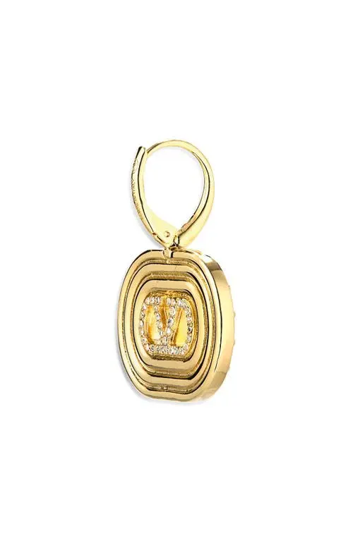 Valentino Garavani Vlogo Signature Pavé Crystal Drop Earrings