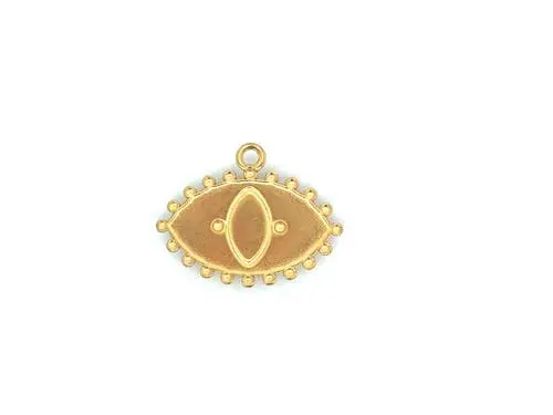 GEMINI JEWLERY Gemini Jewelry Evil Eye White Cat Eye Stone Pendant