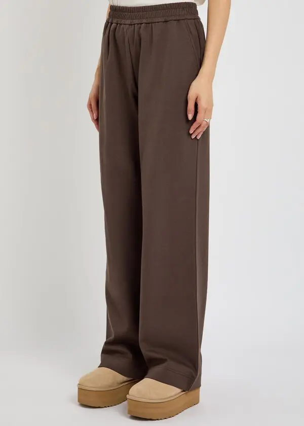 Moncler Wide-leg Cotton-blend Sweatpants