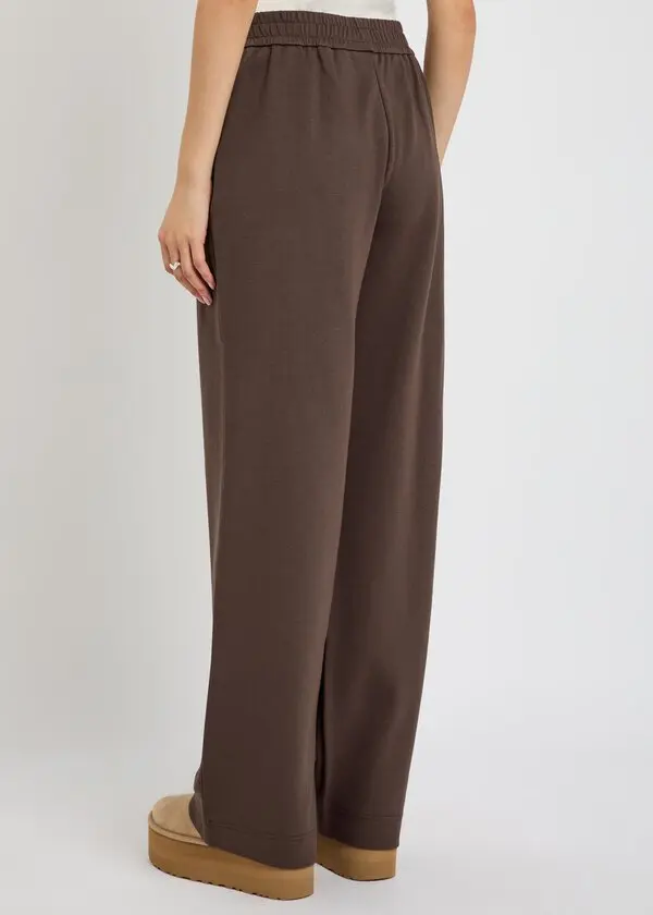 Moncler Wide-leg Cotton-blend Sweatpants