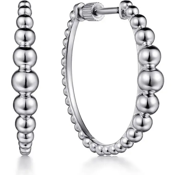 GABRIEL & CO. Classic Hoop Earrings - Sterling Silver