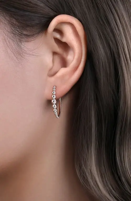 GABRIEL & CO. Beaded Hoop Earrings