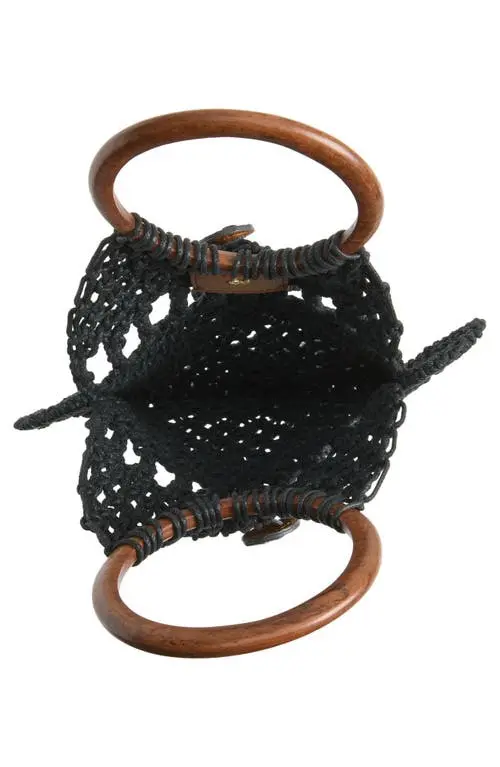 ANYA HINDMARCH Macramé Fish Clutch