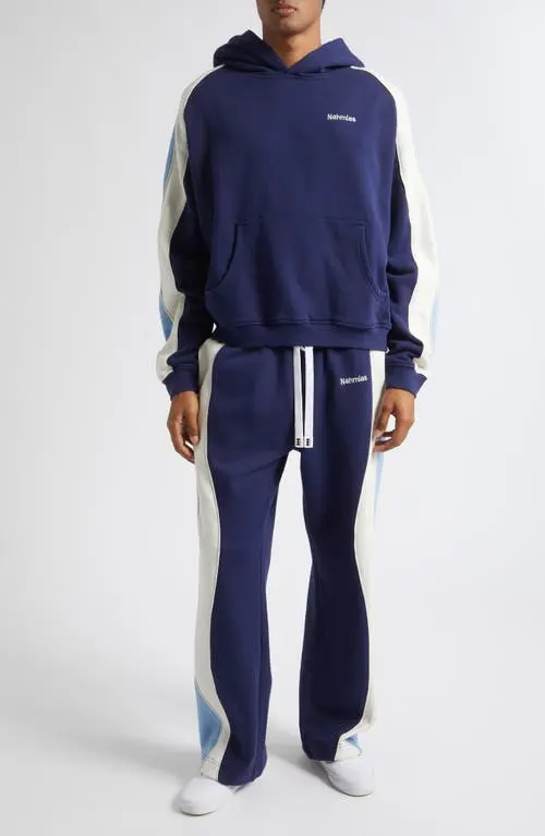 NAHMIAS Ollie Paneled Cotton Sweatpants
