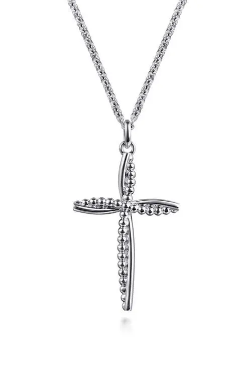 GABRIEL & CO. Cross Pendant Necklace - Sterling Silver