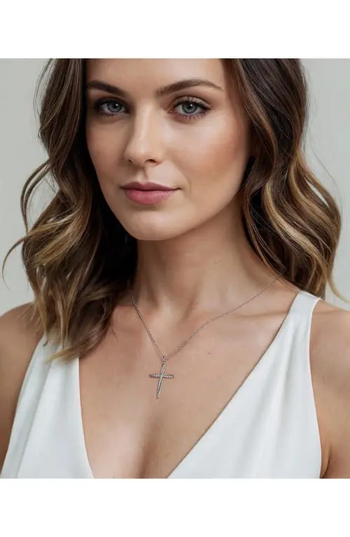 GABRIEL & CO. Cross Pendant Necklace