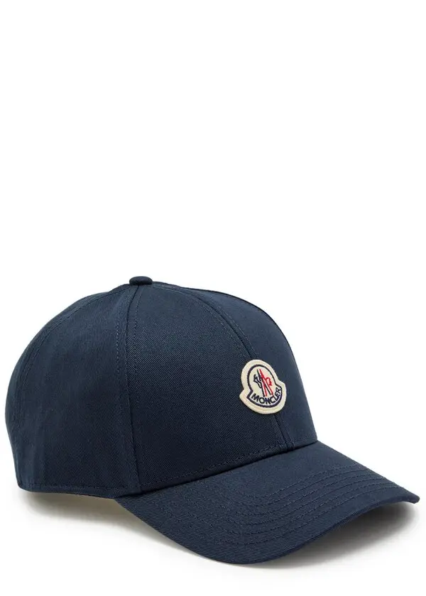 Moncler Logo-appliquéd Twill Cap - Navy