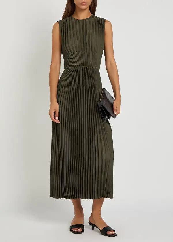 vince pleated dress - Black Twist Front bust 32 Vince Camuto Point Collar Short