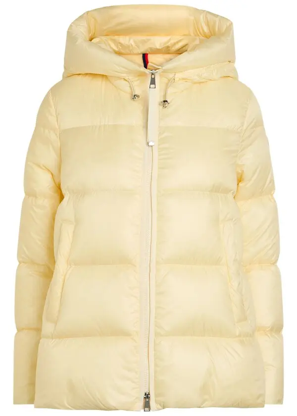 Moncler Serrites Hooded Padded Nylon Jacket - Yellow Light