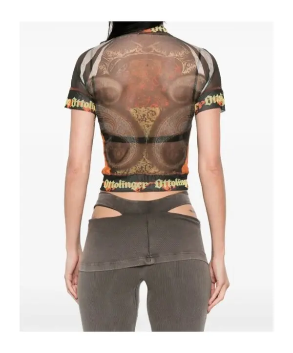 Ottolinger Paisley Mesh Logo T-shirts
