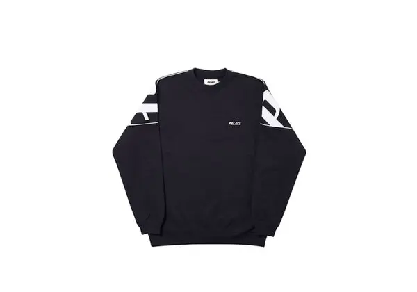PALACE Jumbo Drop Crew - Black