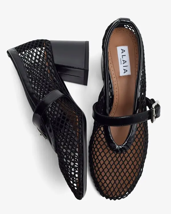 Alaïa Patent Mesh 55 Pumps